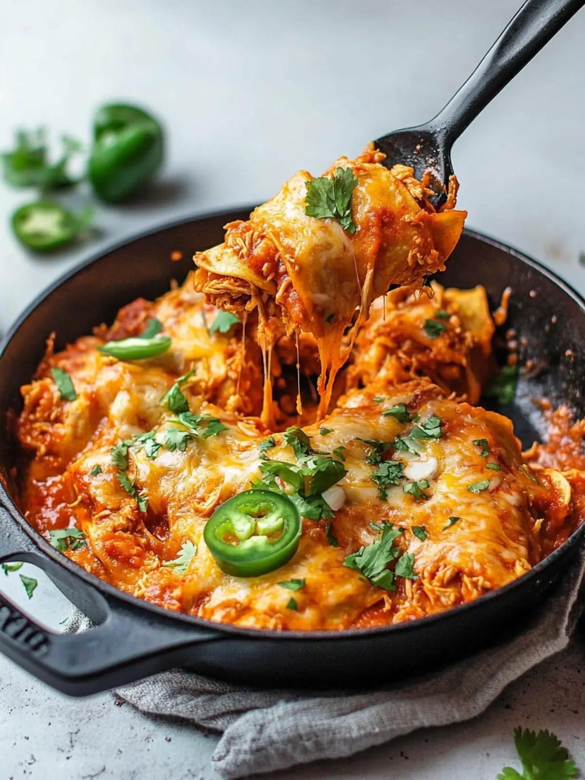 Irresistible Leftover Turkey Enchiladas Skillet for Quick Nights