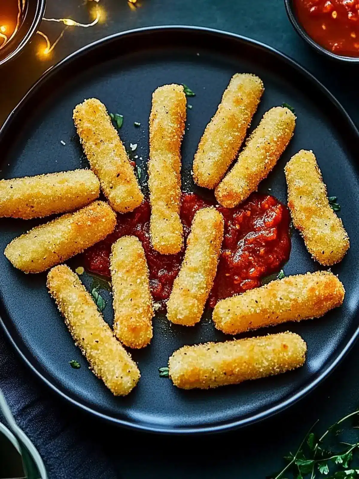 Irresistible Mozzarella Sticks with Spicy Tomato Sauce Recipe