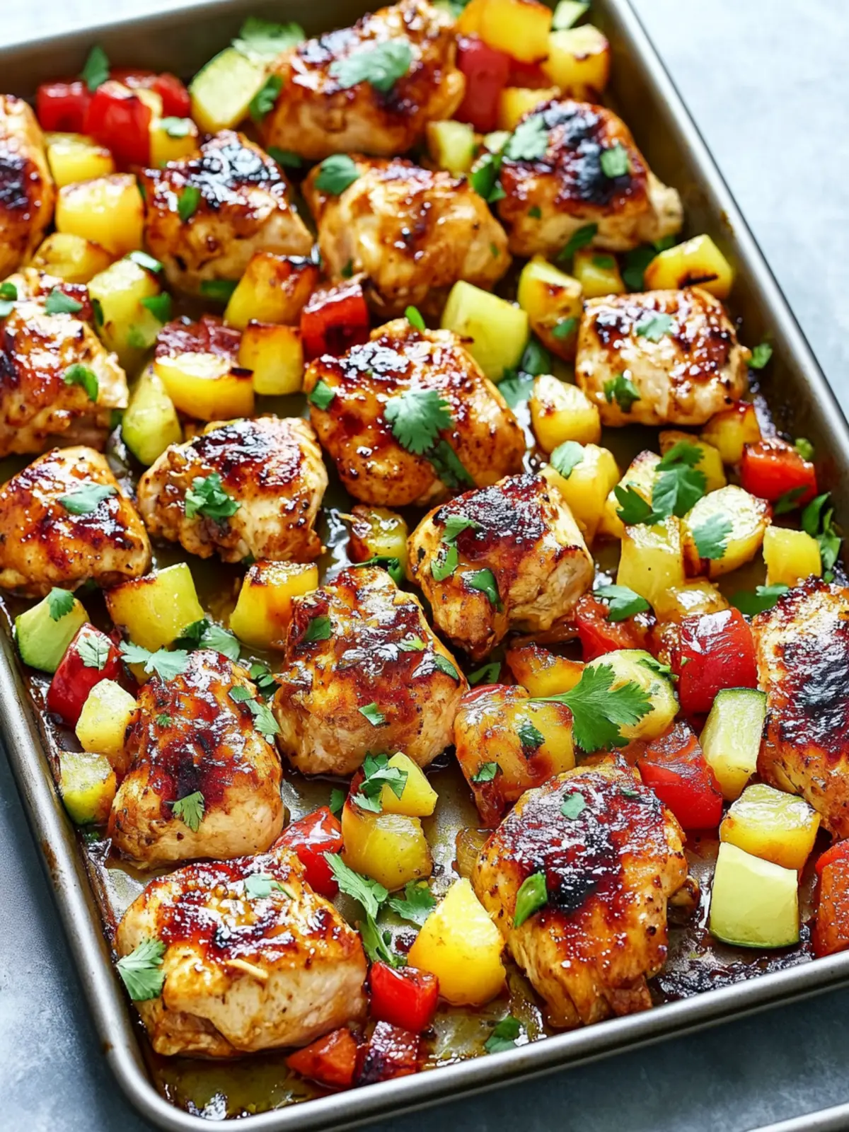 Easy Hawaiian Chicken Sheet Pan: A Del delicious Family Meal