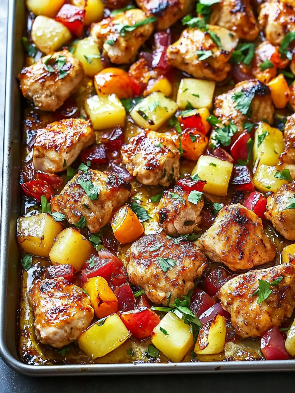 Easy Hawaiian Chicken Sheet Pan: A Del delicious Family Meal