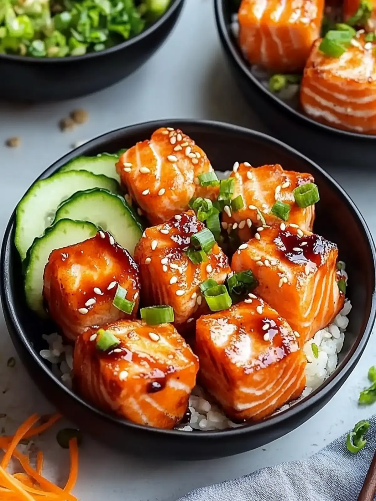 Easy Bang Bang Salmon Bites Bowls: Quick, Flavorful Family Meal