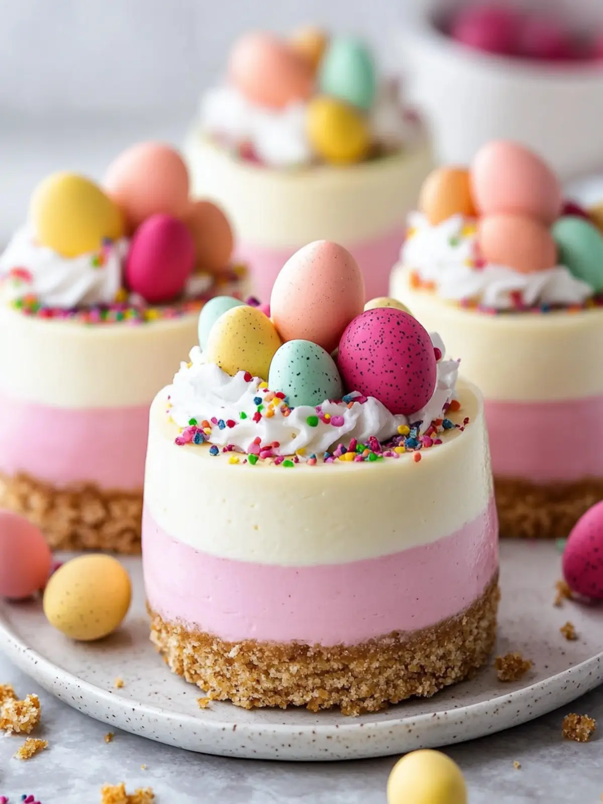 Irresistible Mini Easter Cheesecakes Recipe for a Festive Treat