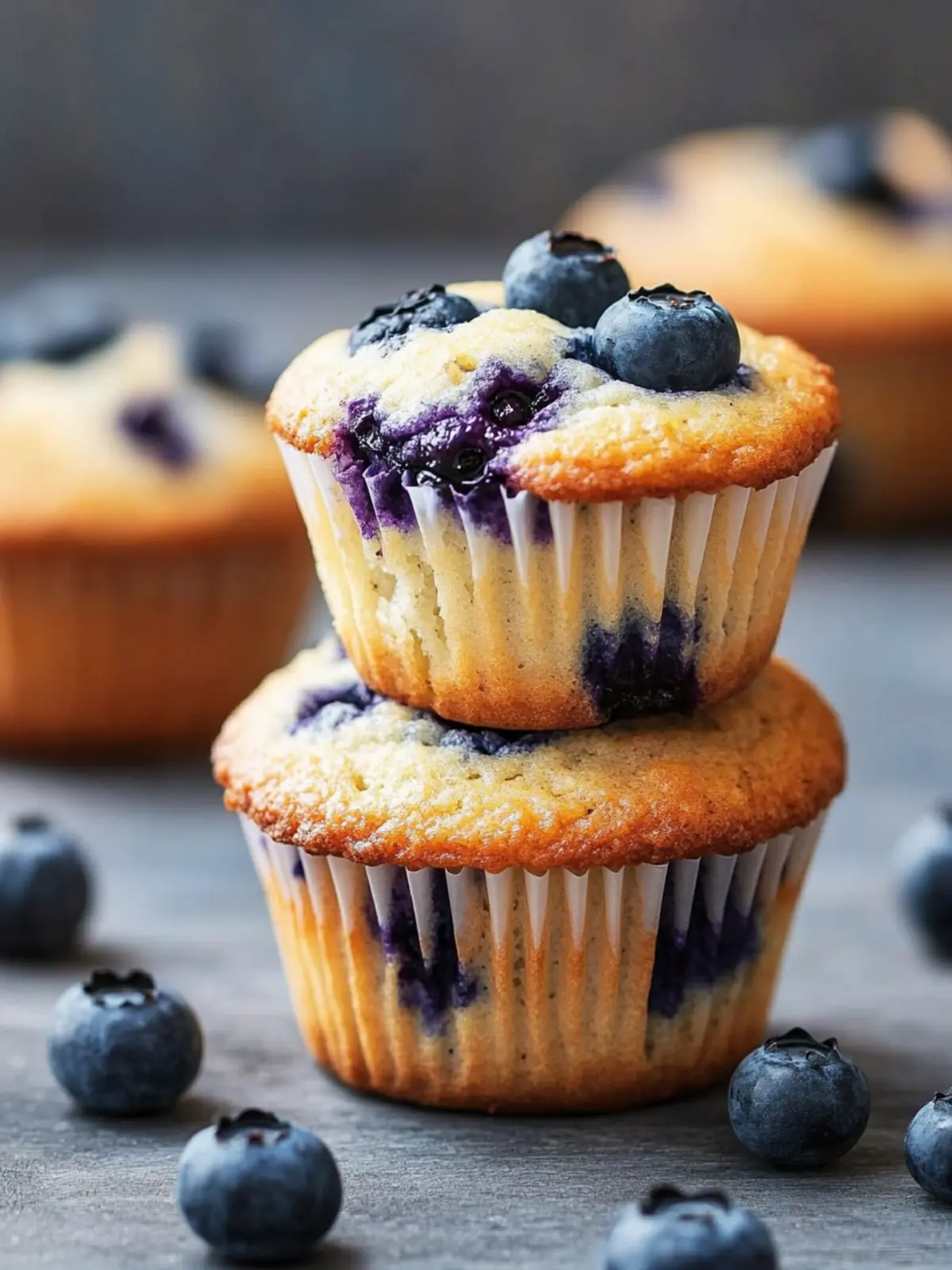 Irresistible Low Carb Greek Yogurt Blueberry Muffins